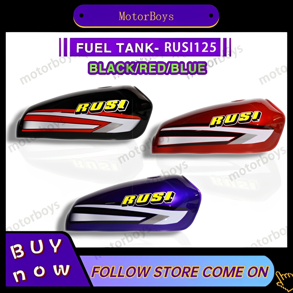 FUEL TANK RUSI 125 OR GAS TANK FOR RUSI125 BLUE/RED/BLACK HEAVY DUTY ...