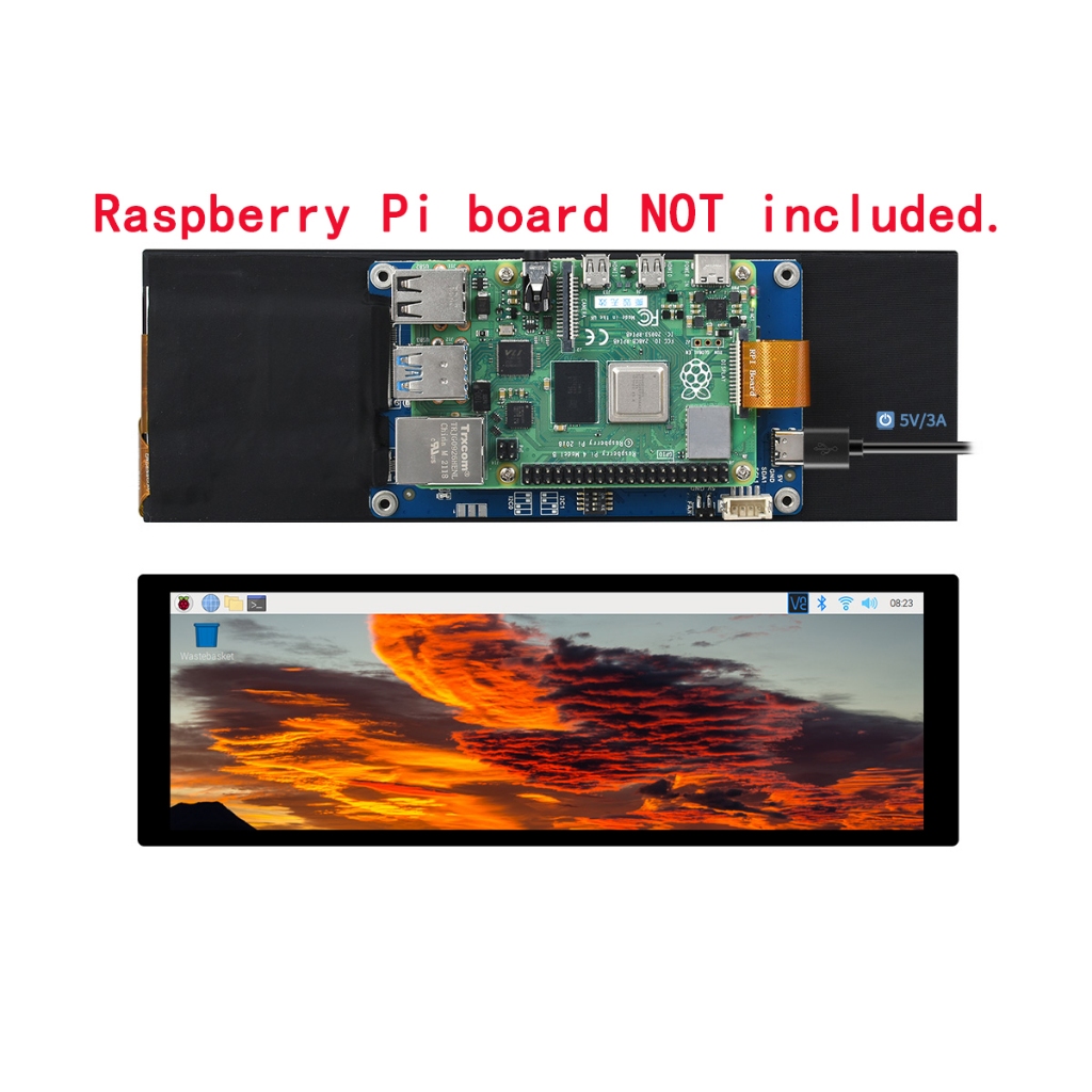 7.9inch DSI Touch Screen for RPI RasPi Raspberry Pi 3 Model B 4 4B 5 Projects Accessories ...