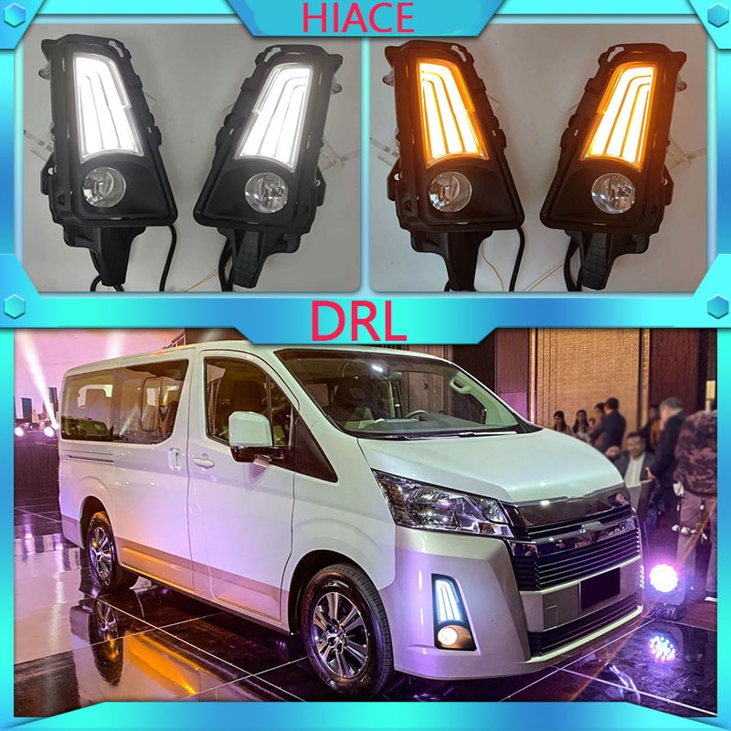 Hiace Fog Lights Toyota Hiace Commuter Deluxe 2019-2023 LED DRL Daytime ...