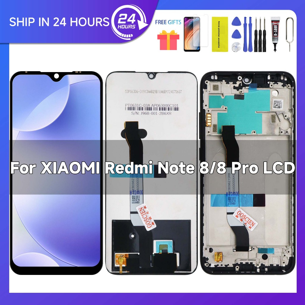For Xiaomi Redmi Note 8 Note8 Pro M1908C3JH M1906G7I LCD Touch Screen ...