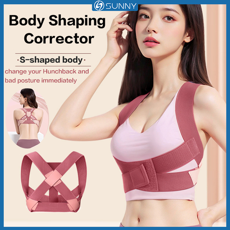 SunnyFit Hunchback Corrector Adjustable Back Posture Correction Brace Posture Body Shape Strap ...