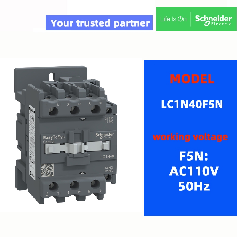Original SchneIder Contactor LC1N40 M5N AC220V LC1N40 Q5N AC380V LC1N40 F5N AC110V 40A | Shopee ...