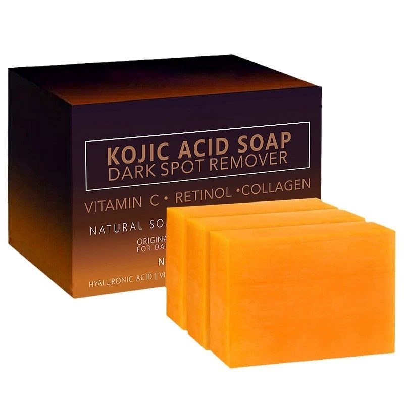 Kojic Acid Dark Spot Remover Soap Bars with Vitamin C, Retinol ...