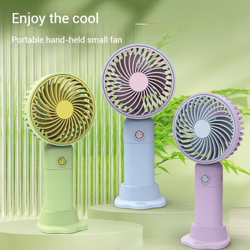 Portable Fan Desktop Mini Handheld Fan 3 Levels Wind Speed Adjustment ...