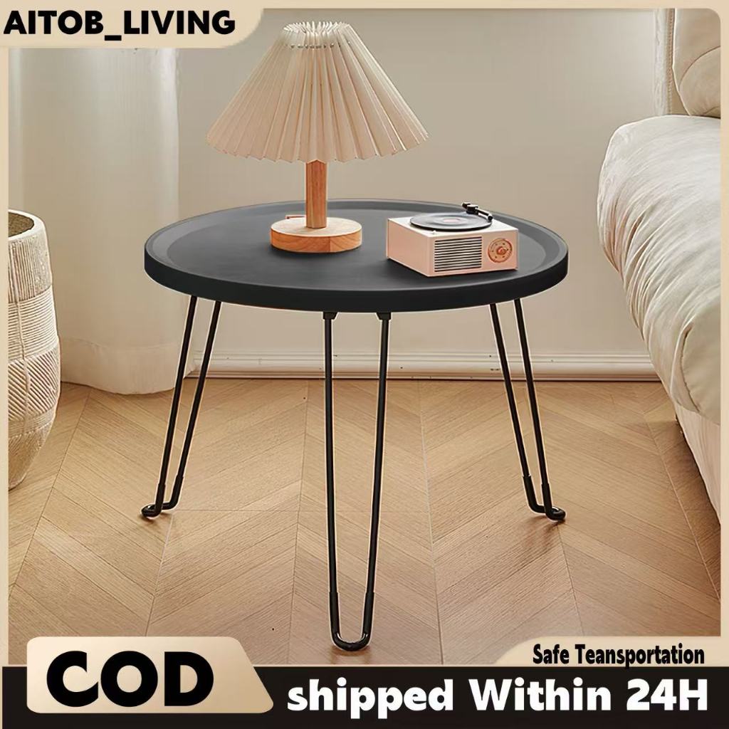 Portable Small Modern Folding Table Living room side table coffee table ...