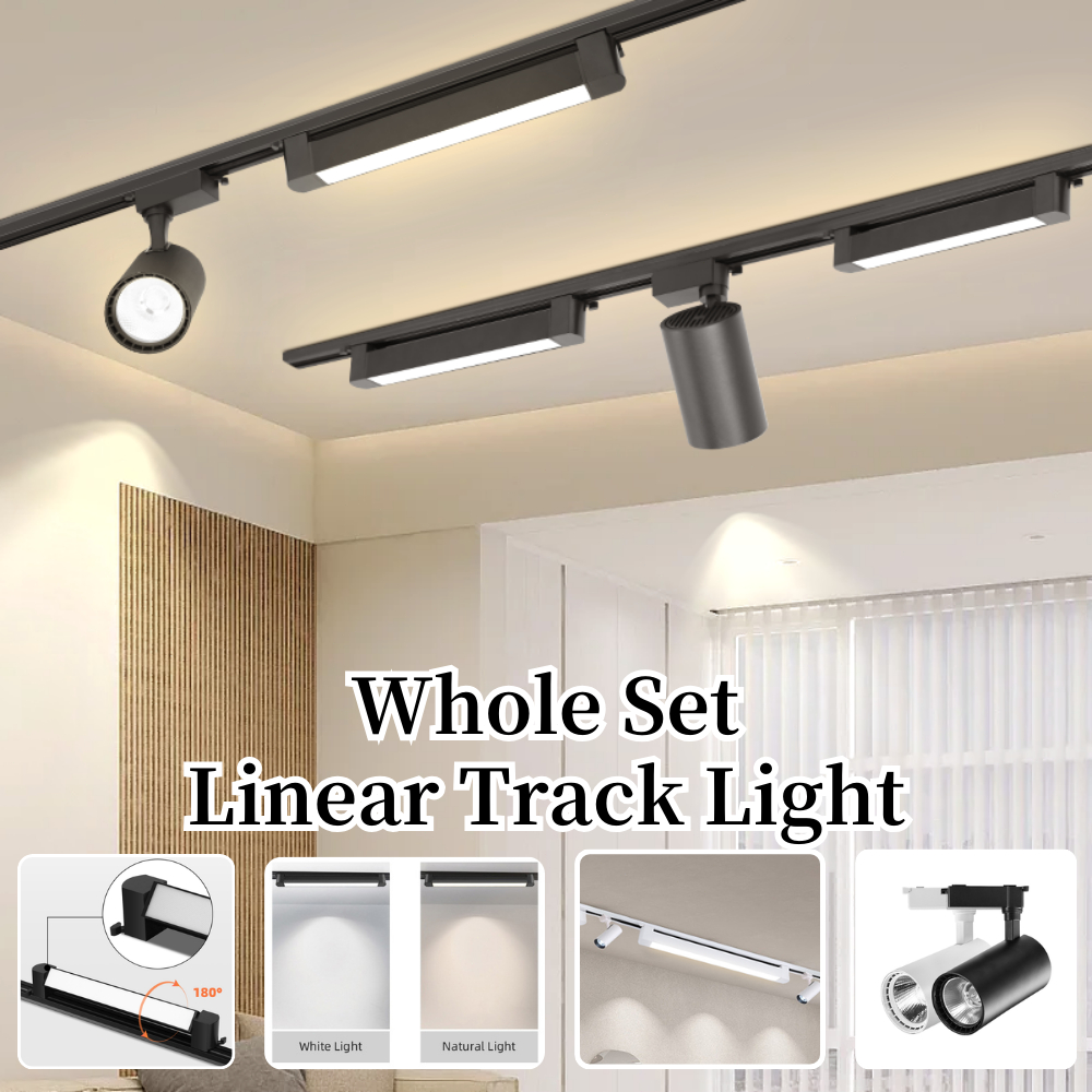 New Track Light Set Spot Light LED COB Track Lights Rail SpotLight Lamp ...