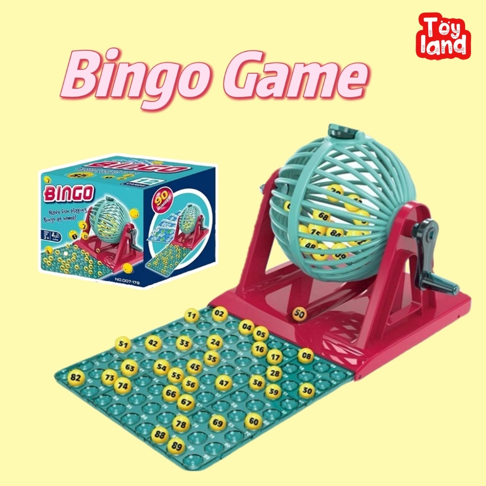 COD Bingo Game Set Bingo Lotto Lottery Family Cage Balls Cards Counters ...