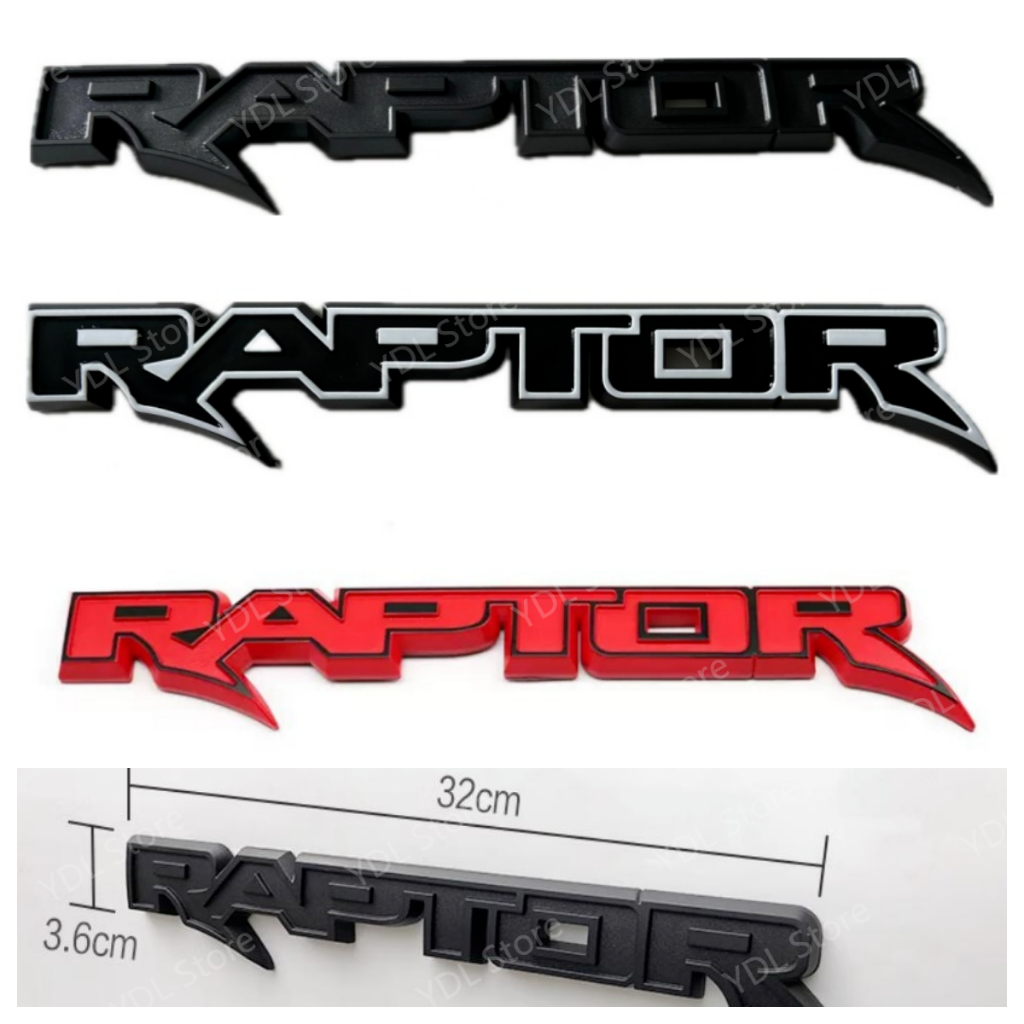 Fit for Ford Ranger Raptor Letters Tailgate Badge Raptor Type Model ...