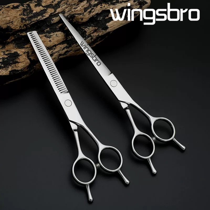 7 inch Professional Hair Cutting Scissors Thinning Teeth Shears With ...