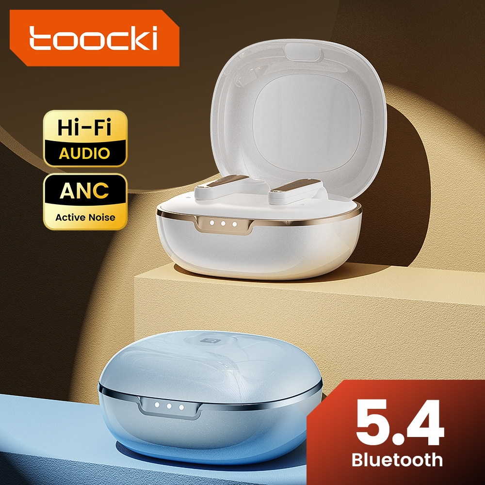 Toocki ANC Bluetooth Earphone 5.4 Dual Noise Cancellation Waterproof ...