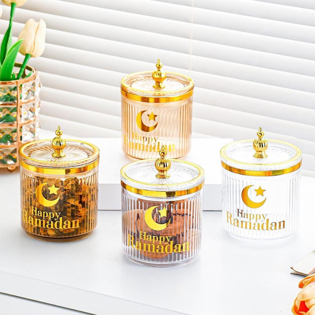 [Perfeclan] Ramadan Eid Mubarak Candy Jar Organizer Party Supplies Eid ...