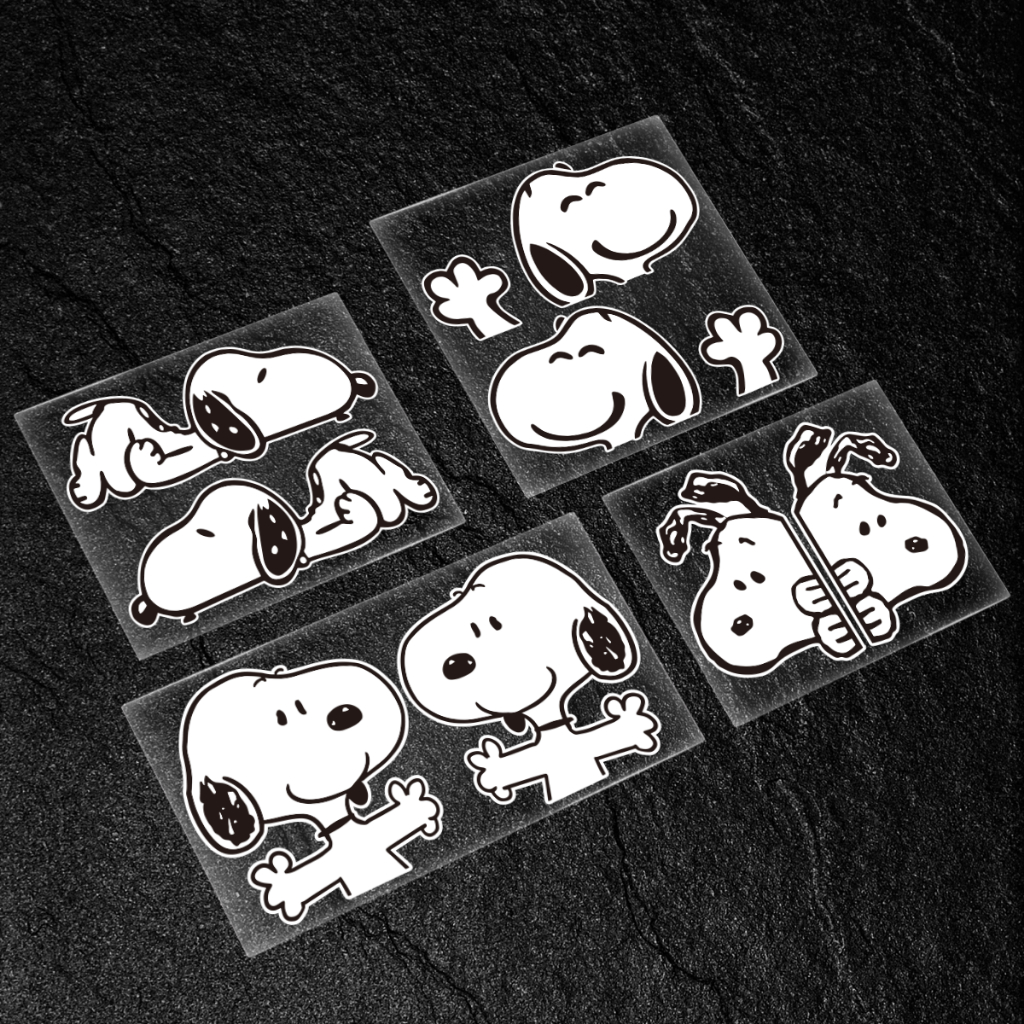 Electric Car Snoopy Car Stickers Cartoon Dog Car Stickers Painting ...