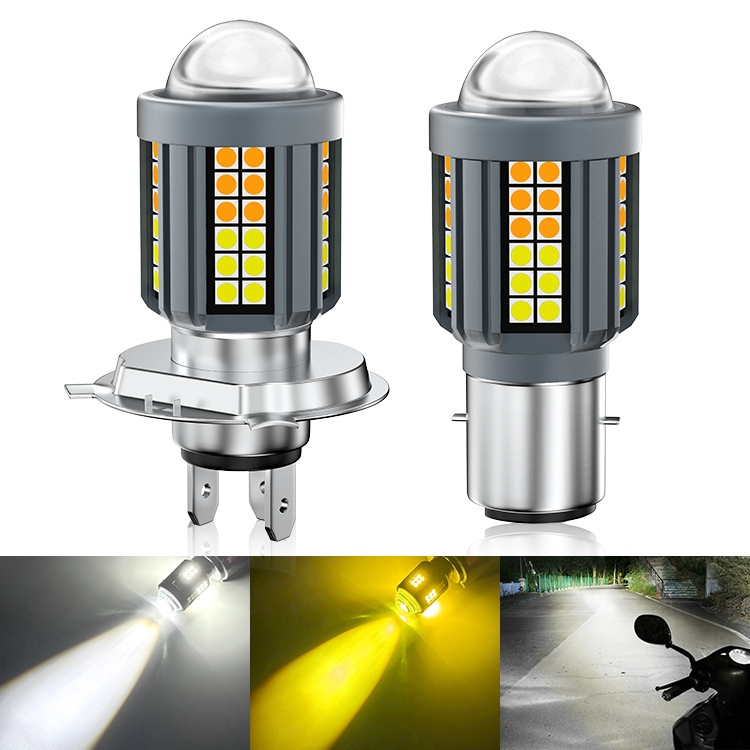 1 Piece Motorcycle Headlight LED Headlight Bulb H6 BA20D H4 3000LM 12V ...