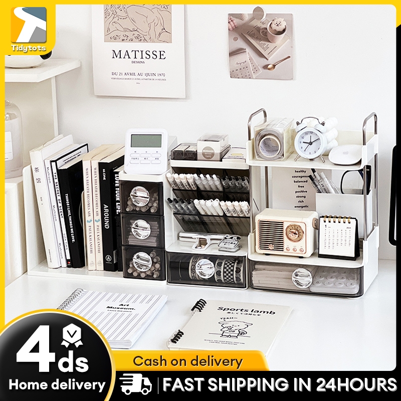 Stationary Storage Organizer Desktop Storage Desk Organizer With Slots ...