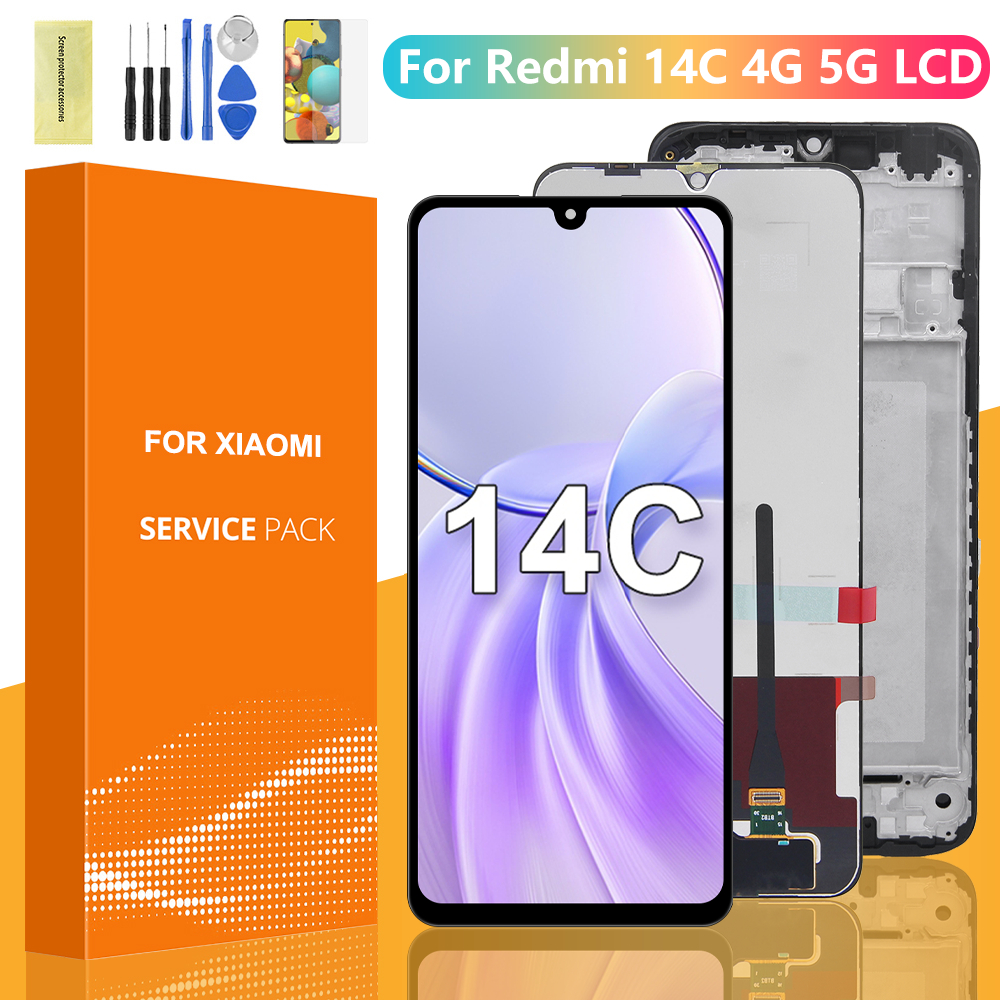 For Xiaomi Redmi 14C 4G 5G LCD Display Touch Screen Digitizer With ...