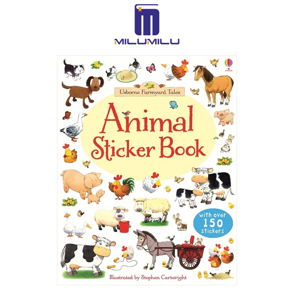 Usborne Original Children Popular Books Farmyard Tales animals sticker ...