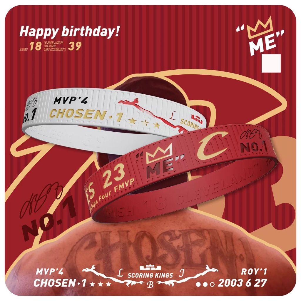 Lebron James Chosen One 2 Size Baller Bands Witness History Sports ...