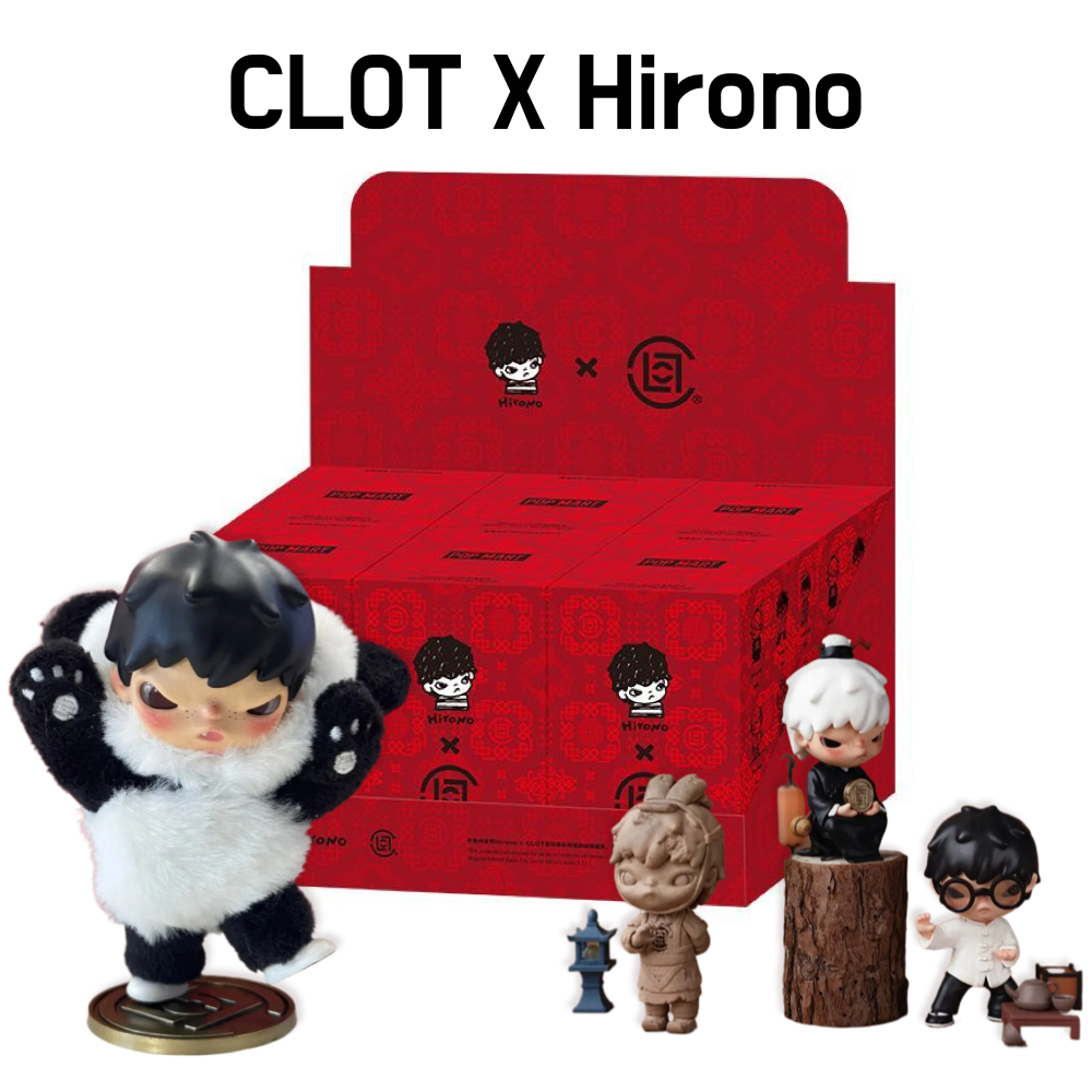 [Secret Ning Ning] POPMART Hirono × CLOT Figure Full Set Blind Box ...
