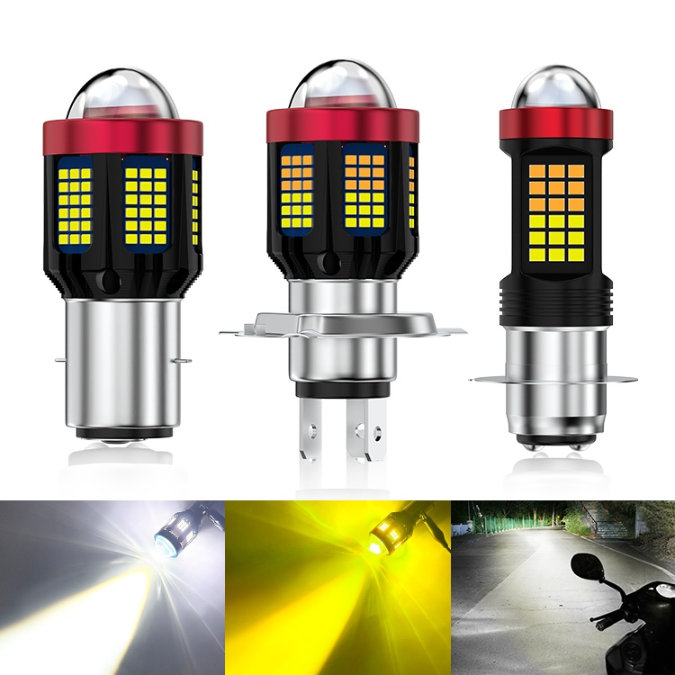 1 piece 108LED H6 BA20D H4 P15D LED Motorcycle Headlight Bulb Super ...