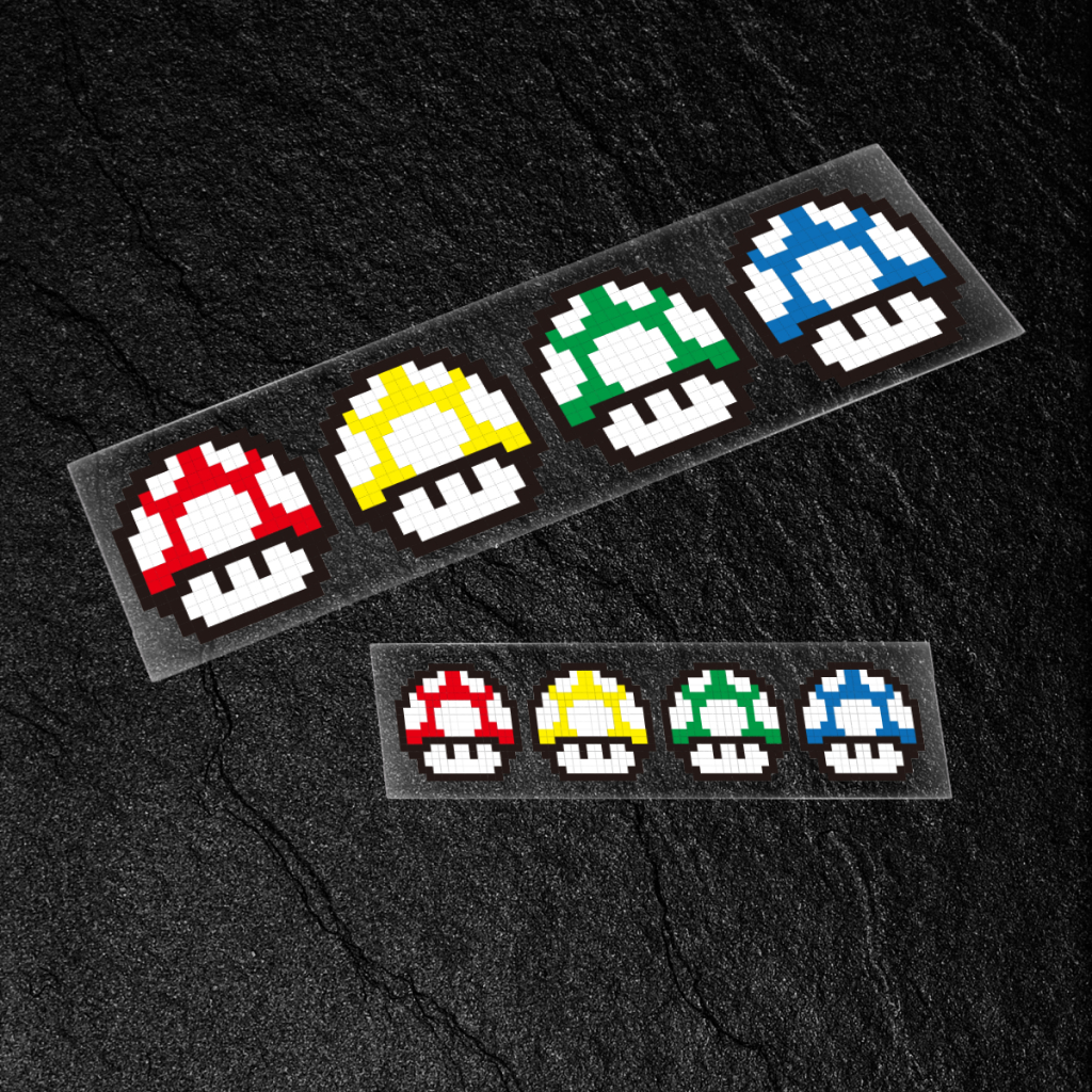 Super Mario Mario Mushroom Cartoon Car Sticker Triangle Window Glass ...