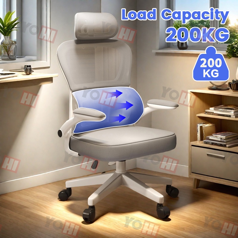 Ergonomics Chair Office Chair Korean Mesh Computer Chair High Back ...