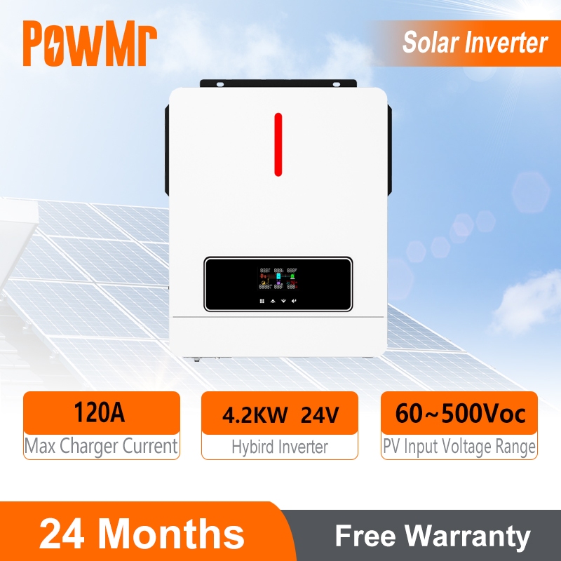PowMr 4200KW MPPT Hybrid Inverter Off-grid/On-grid Solar Inverter Built ...