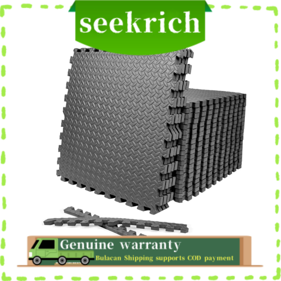 6/12pcs Floor Mats Interlocking Tiles EVA Padding Thick Puzzle Exercise ...