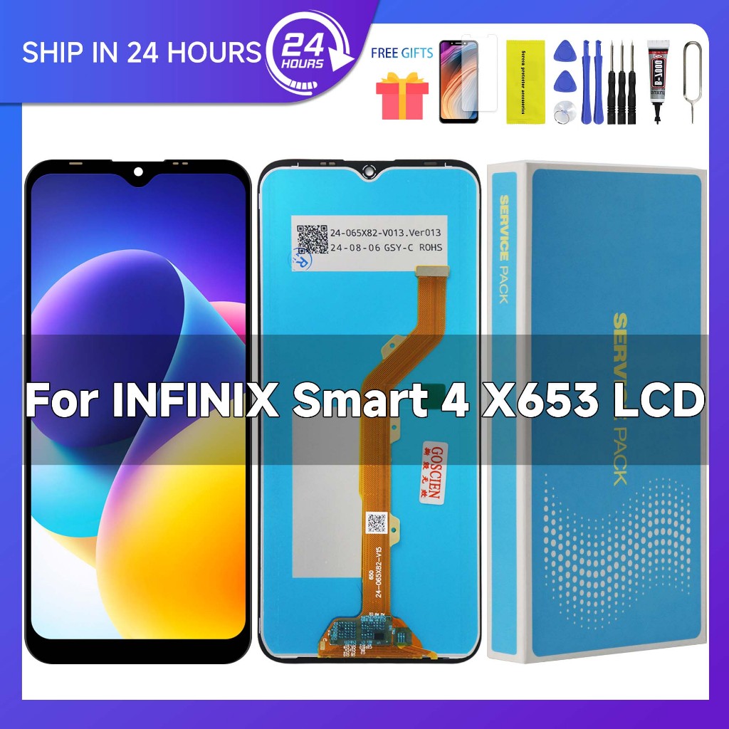 LCD For Infinix Smart 4 Spark 4 lite X653 X663 4C X653C pop3＋Display Touch Screen Digitizer ...