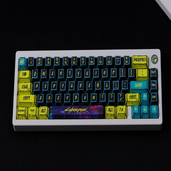Cyberpunk 2077 Theme Keycap Set 146 Keys PBT Custom Manga Style ...