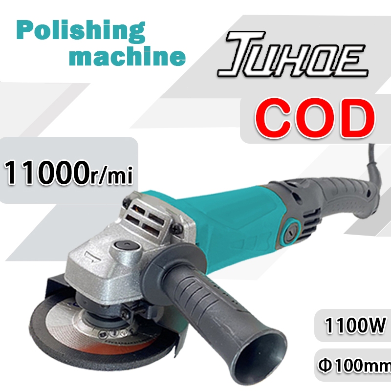1100W Electric Hand Angle Grinder Power Tool Car Polish Machine Heavy ...