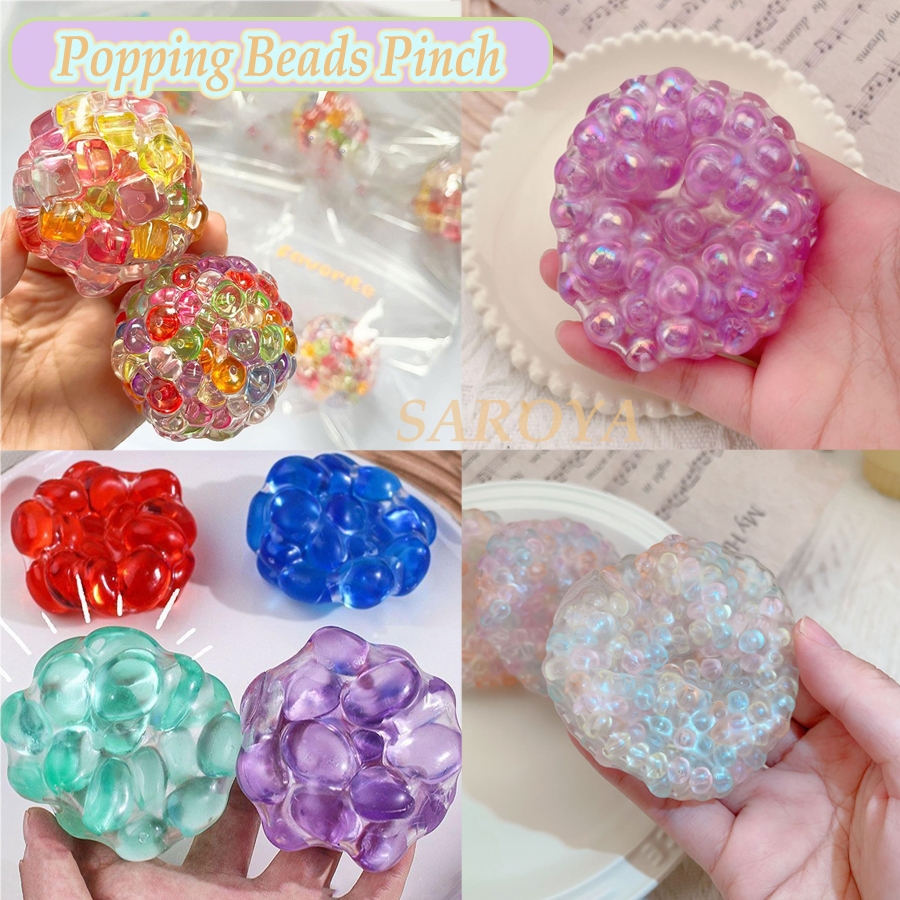 Creative Popping Beads Pinch Music Noisy Ball Stress Relief Toys Cute ...