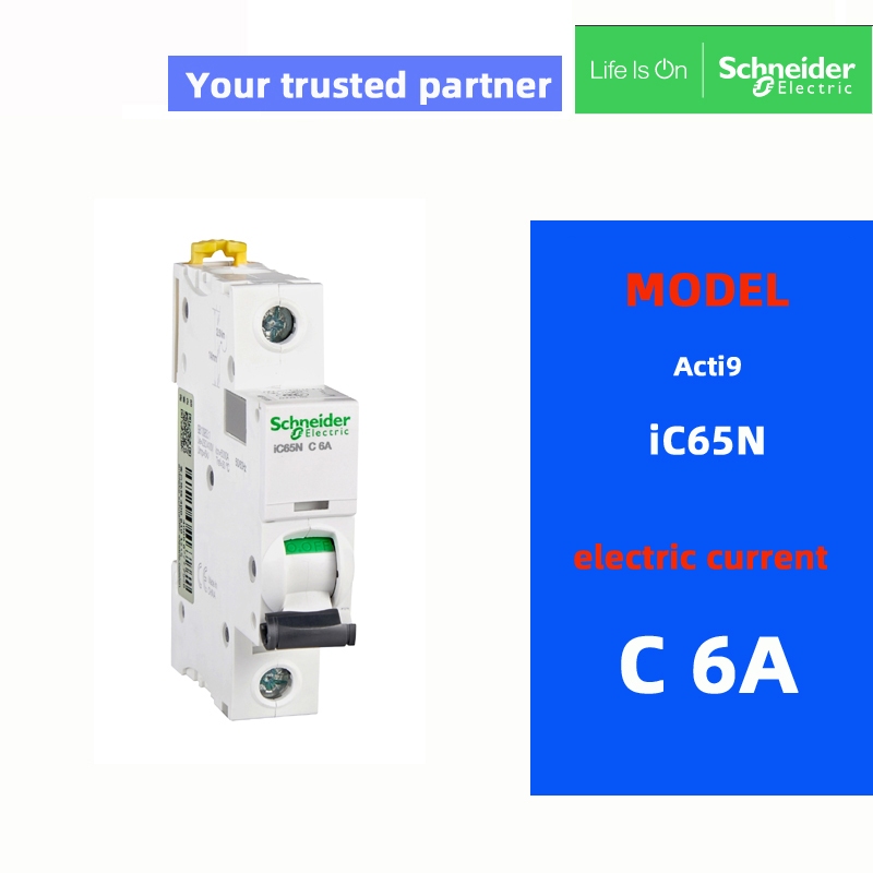 Original SchneIder Circuit breaker Acti9 IC65N 1P C 6A 10A 16A 20A 25A 32A 40A 50A 63A | Shopee ...