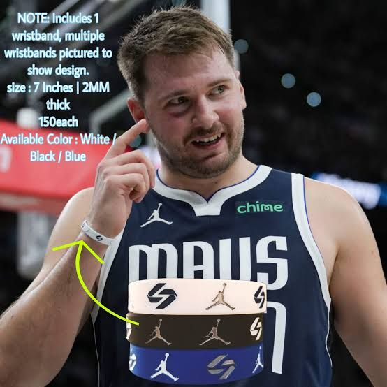 Luka Dončić 2 Size Baller Bands Sports Rubber Wristbands NBA Basketball ...