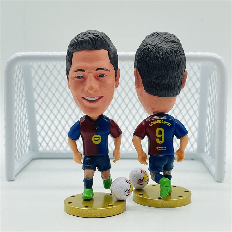 Soccerwe Soccer doll Barcelona 9#Lewandowski figure 2025 | Shopee ...