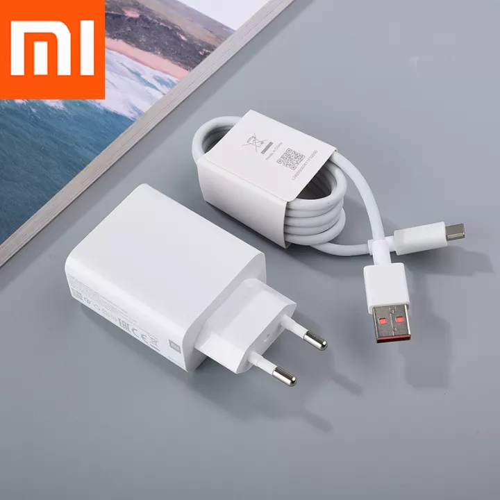 Original Xiaomi Charger 33W Super Fast Charge Adapter With 6A USB A to Type C USB Cable For Poco ...