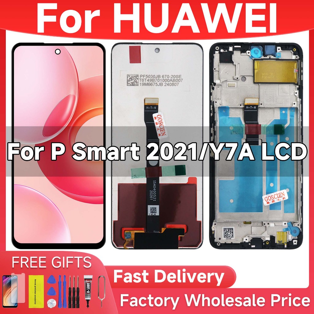 For Huawei P Smart 2021 / Y7A / Honor 10X Lite LCD Display Touch Screen ...