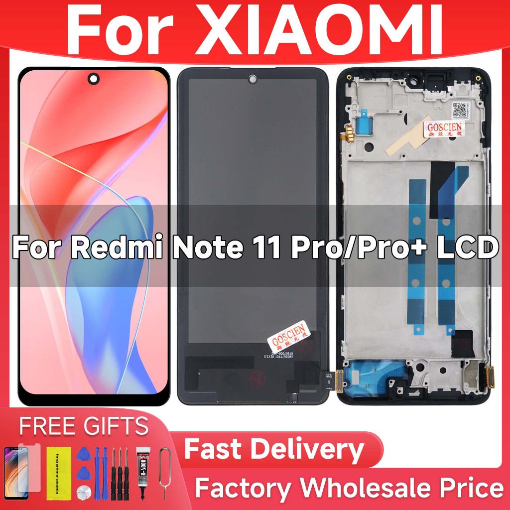 LCD Display For Xiaomi Redmi Note 11 Pro 2201116TG Pro+ 5G 21091116I 21091116UG Touch Screen ...