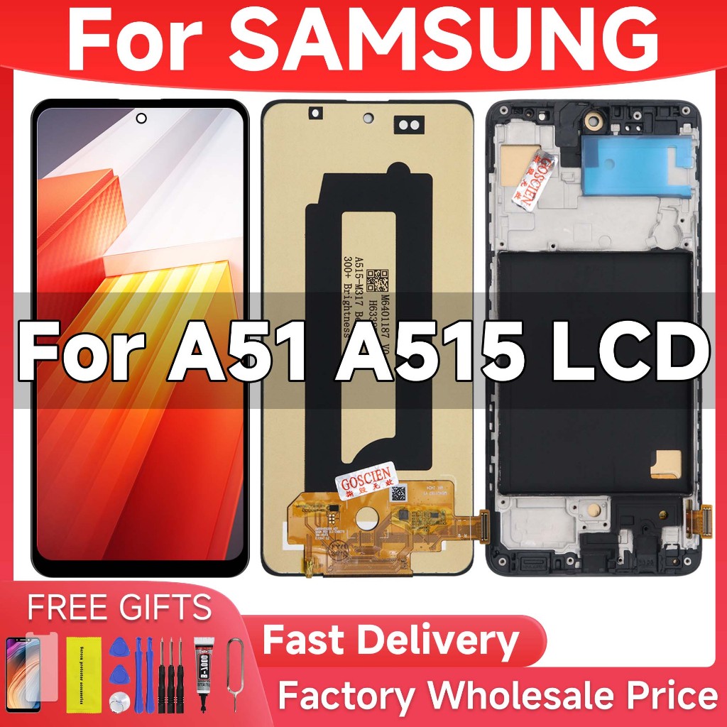 LCD For Samsung Galaxy A51 A515 A515FN/DS A515F Display With Touch Screen Digitizer Assembly ...