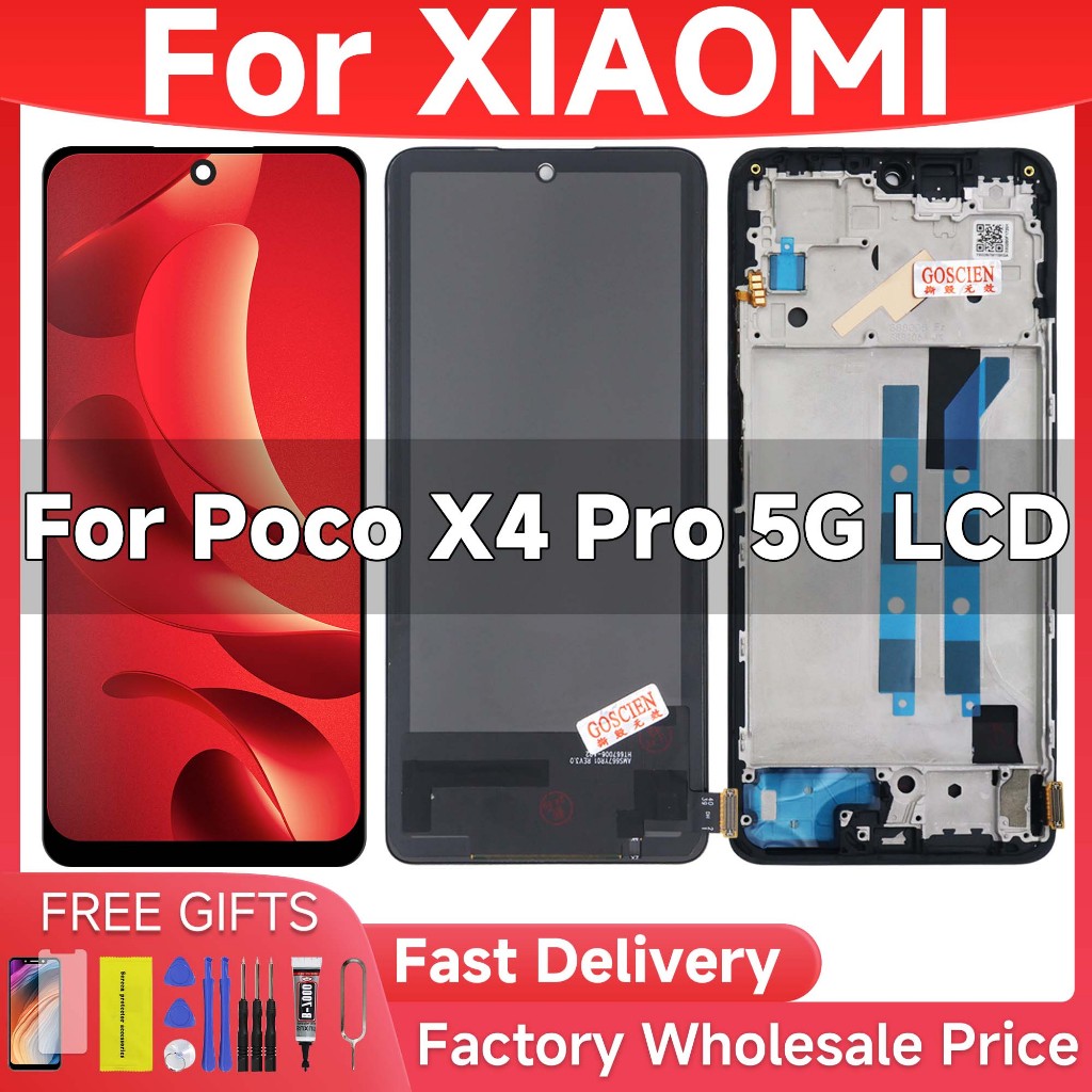 For Xiaomi POCO X4 PRO 5G LCD Display 2201116PG Touch Screen Digitizer Assembly Replacement ...