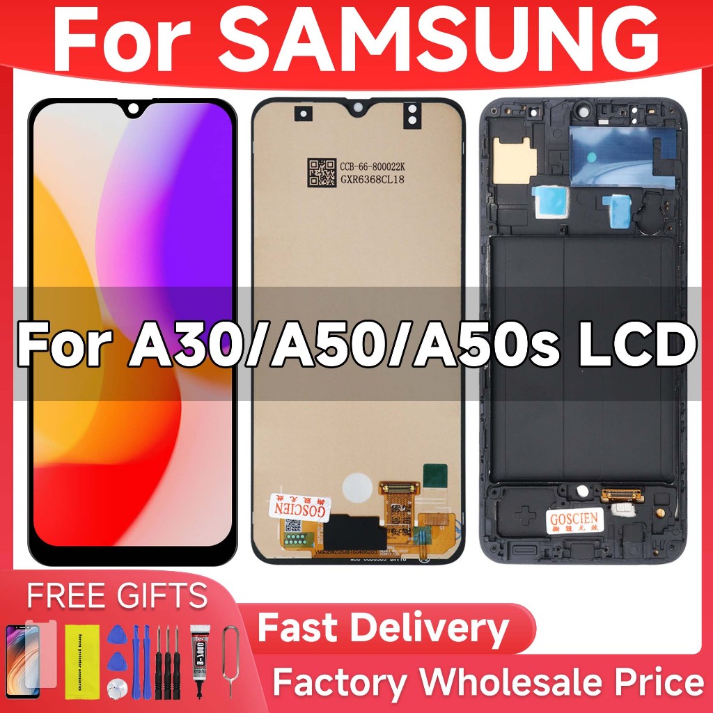 6.4" Display For Samsung Galaxy A30 A305 / A50 A505 /A50S LCD With Touch Screen Digitizer ...