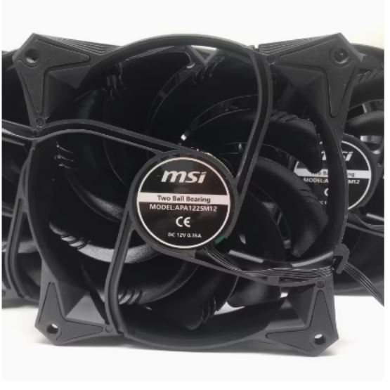 MSI 120mm fan dual ball bearing PWM performance fan for PC cases and ...