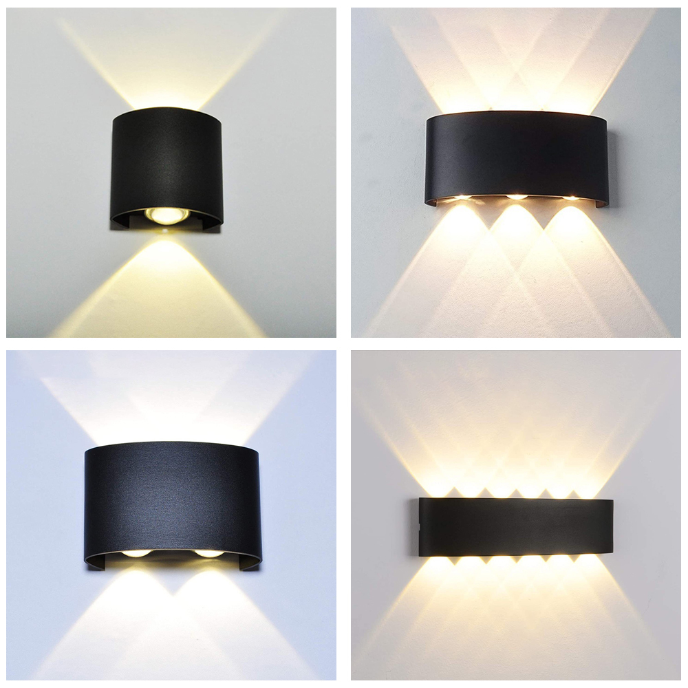 KICAAO Modern Simple Wall Light LED Aluminum IP65 Waterproof Indoor and ...