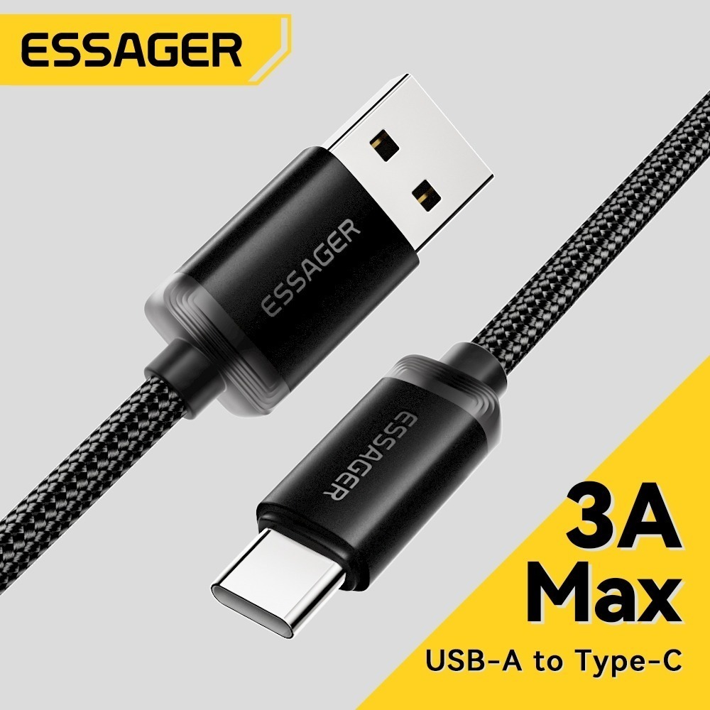 ESSAGER Type-C Cable USB to Type-C/USB to Micro 3A Fast Charging Cable ...