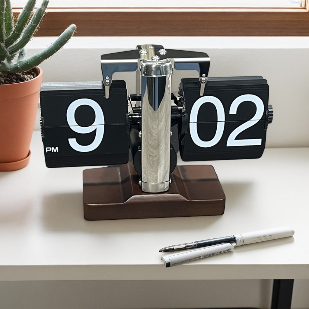 flip clock retro Clock Aesthetics Clock Digital Aesthetics Clock Mute ...