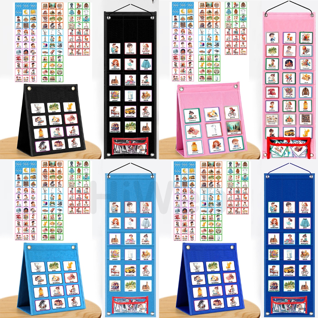 5 types 70Pcs Visual Schedule Cards Kids Visual Schedule Calendar ...