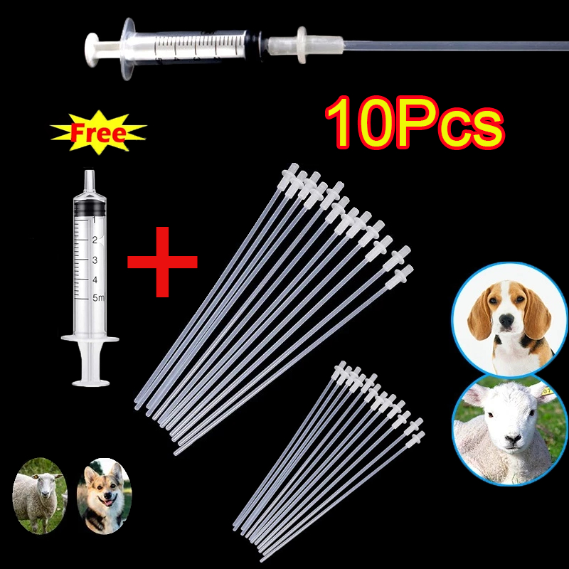 10pcs Artificial Insemination Catheter Dog Sheep Vascular Band 5ML ...