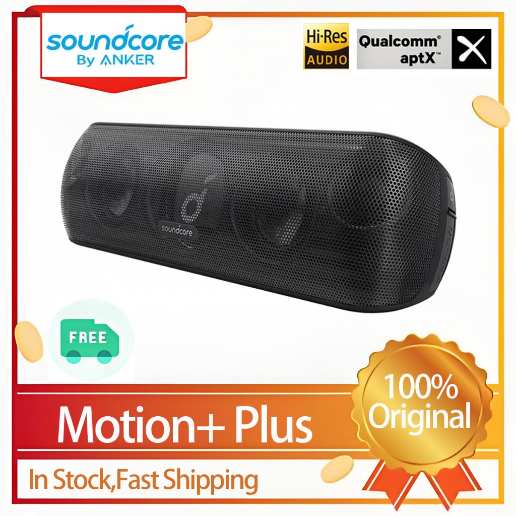 Original Anker Soundcore Motion + Plus Bluetooth Speaker with Hi-Res ...