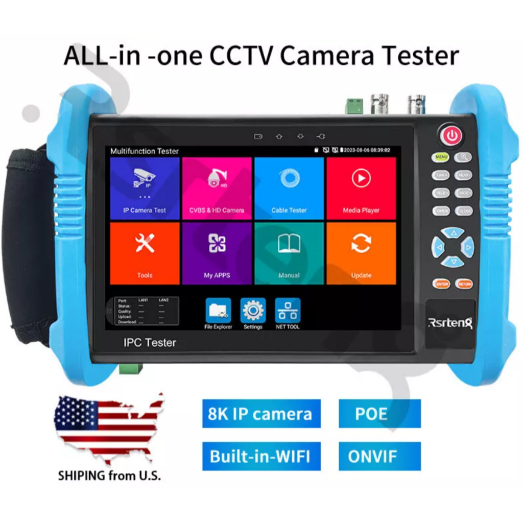 SeeSii 7 inch WIFI HDMI 8K CVBS HD IP Camera Monitor Network UTP Cable ...
