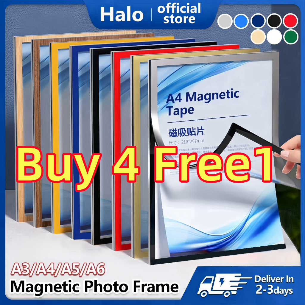 A4/A5/A6/A3Magnetic Picture Photo Frame Certificate Magnetic Display ...