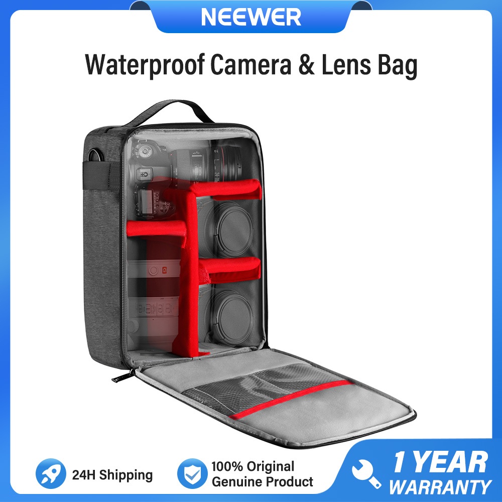 Neewer NW140S Waterproof Camera and Lens Storage Carrying Case, 8.7x5 ...